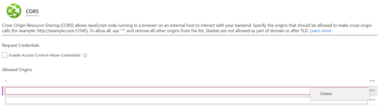 Allowing all Cross-Origin requests – Azure Functions – iotespresso.com